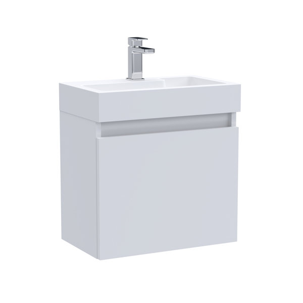 Nuie Merit 500mm Single Bathroom Vanity with Integrated Polymarble Basin | Wayfair.co.uk